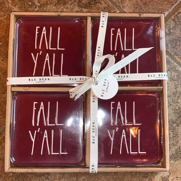 Rae Dunn | Accents | Rae Dunn Fall Yall Coaster Set Of 4 | Poshmark